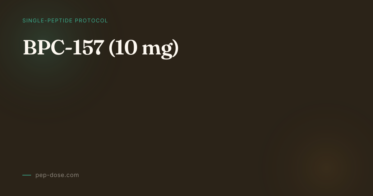 BPC-157 (10 mg) — pep-dose